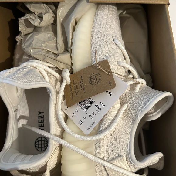 Yeezy | Shoes | Yeezy Boost 35 V2 Triple White Knit Sneakers | Poshmark